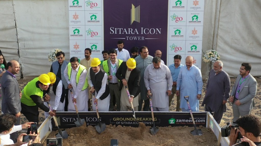 Sitara Icon Tower Groundbreaking 1 - Zameen News
