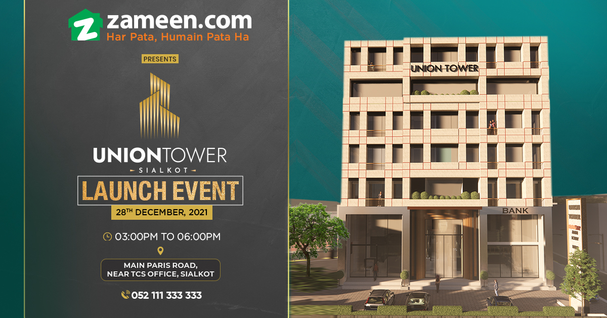 Zameen.com to host Union Tower SKT launch ceremony- Zameen News